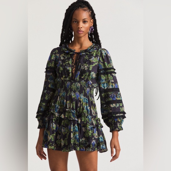 LoveShackFancy | Dresses | Nwt Loveshackfancy Clarkie Long Sleeve Mini ...
